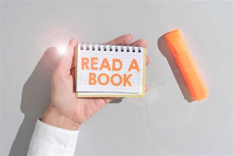 Writing Displaying Text Read A Book Concept Meaning Enjoy Literature