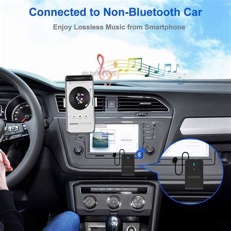 Aigoss Bluetooth 5 0 предавателен приемник безжичен аудио адаптер 3 5