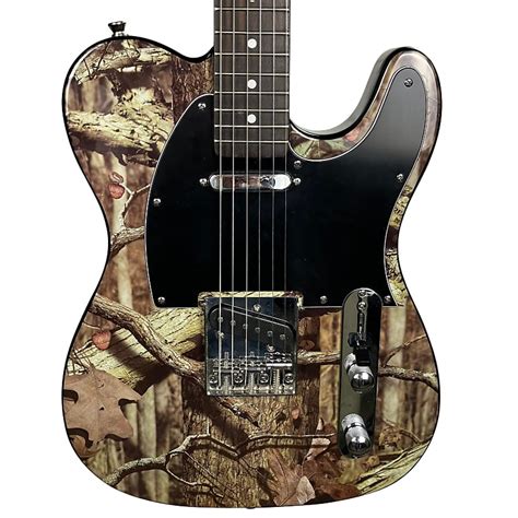 Indy Te Style Mossy Oak Break Up Electric Guitar Reverb