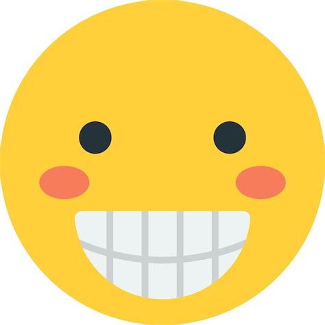 Premium Vector Smiley Face Emoji Illustration In Minimal Style