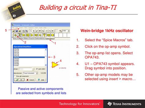 PPT Analog Basics Workshop Getting Started With Tina TI PowerPoint