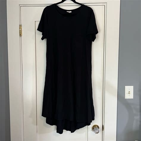 Lularoe Dresses Lularoe Solid Black Carly Dress Poshmark