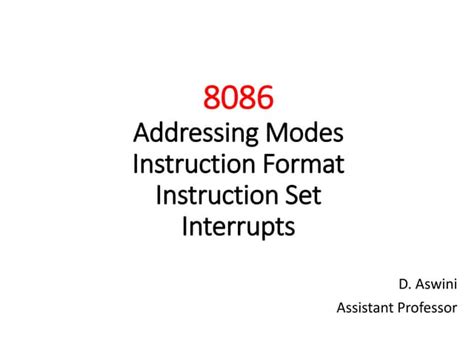 8086 Instruction Set With Simulator Pdf