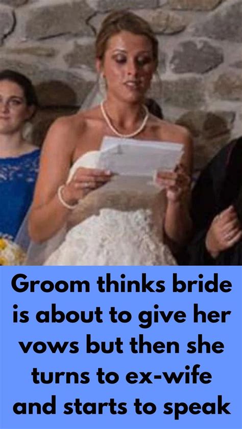 Groom Thinks Bride Is About To Give Her Vows But Then She Turns To Ex
