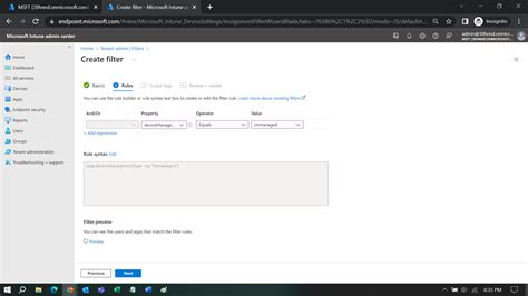 Filters For Managedunmanaged Devices Tech Journey With Mishra