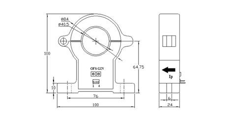 C3 Type Current Transformer Open Loop Hall Effect Current Sensor