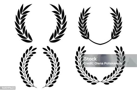 화환이있는 빈티지 로얄 세트 수상 트로피 세트 꽃 가지 평화의 상징 당첨자 증명서 벡터 일러스트레이션 스톡 이미지