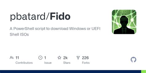 github pbatard fido a powershell script to download windows or uefi