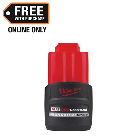 Milwaukee M12 Power Tool Batteries The Home Depot