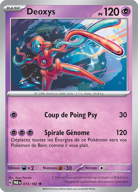Deoxys Écarlate et Violet Faille Paradoxe Poképédia