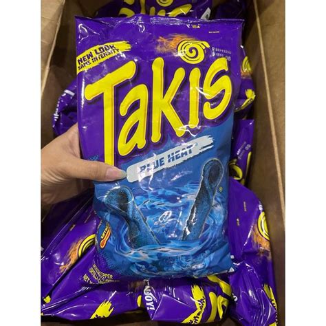 ขนมนำเข้า🇺🇸 Takis Blue Heat Rolled Tortilla Chips Hot Chili Pepper
