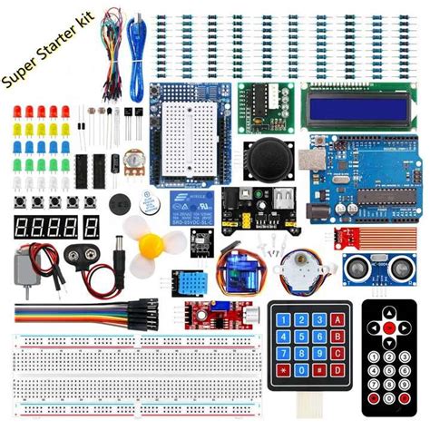 Super Starter Kit For Ardui Uno Set R3 Breadboard Ultrasonic Sensor