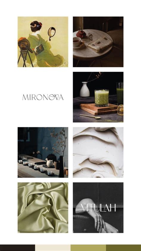 Ocha Tea Mood Board Lily Taberner Design Cold Brew Tea Branding