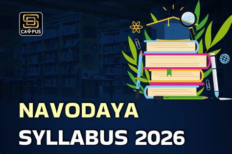 Navodaya Syllabus Class 6 For Jnvst 2026 Download Official Pdf Sd Campus Blog