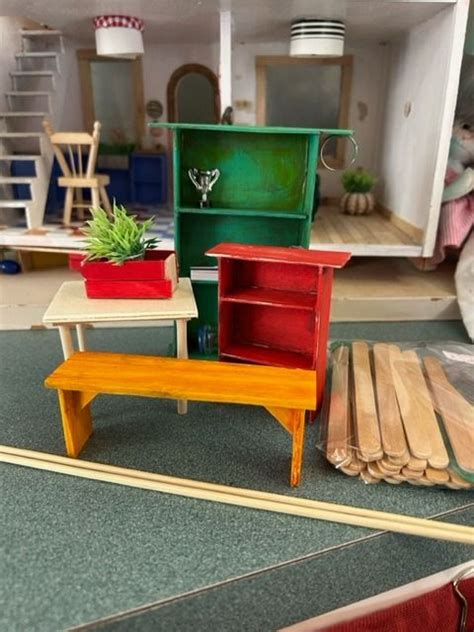 Popsicle Stick Furniture Kimmies Minis Hello Happiness Creativity