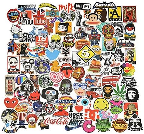 Willingood Aufkleber 200 Stück Wasserdicht Vinyl Stickers Graffiti