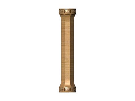 Stl File Octagonal Greek Key Scrolls Ends Pillar Column 3d Print Model 🏛️ Step・3d Print Design