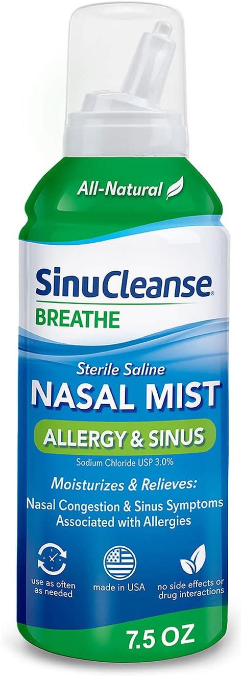 Sinucleanse Allergy And Sinus Sterile Saline Nasal Nepal Ubuy