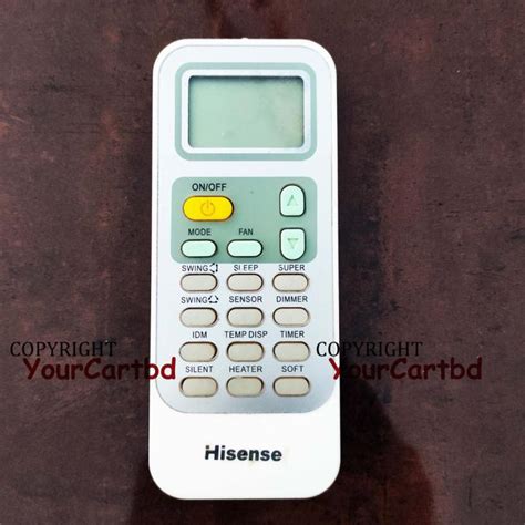 Hisense Air Conditioner Controller Dg11j1 16 Hisense Ac Remote Control