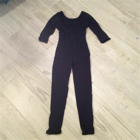 Sold Black Catsuit Unitard Leotard Girls Sml