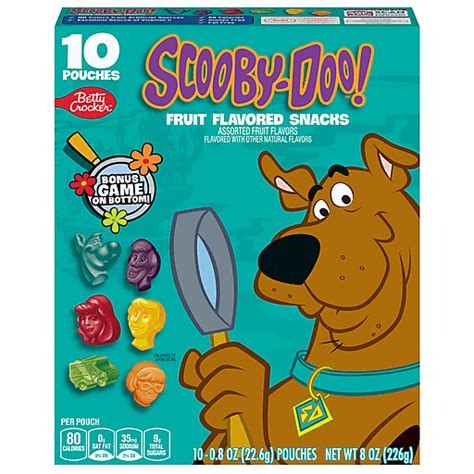 Betty Crocker Scooby Doo Assorted Fruit Flavored Snacks 10 Ea Snacks
