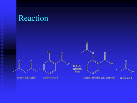PPT Synthesis Of Aspirin PowerPoint Presentation Free Download ID