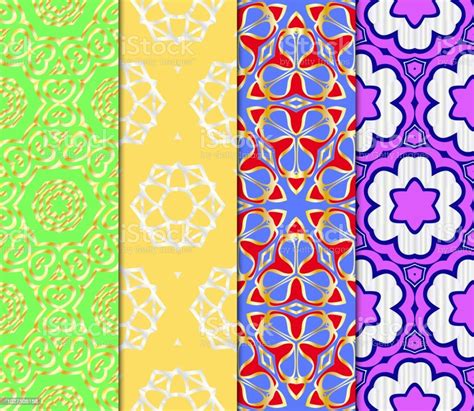 아트 데코 패턴의 기하학적 요소 집합입니다 완벽 한 패턴입니다 벡터 일러스트입니다 인쇄 프레 젠 테이 션 섬유 산업을 위한 디자인입니다 부족 민족 아랍어 패션 장식 장식 0