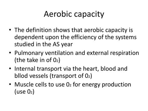 Aerobic Capacity