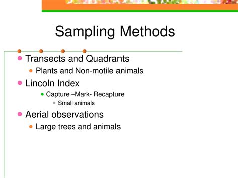 Ppt Ecological Sampling Powerpoint Presentation Free Download Id 9284350