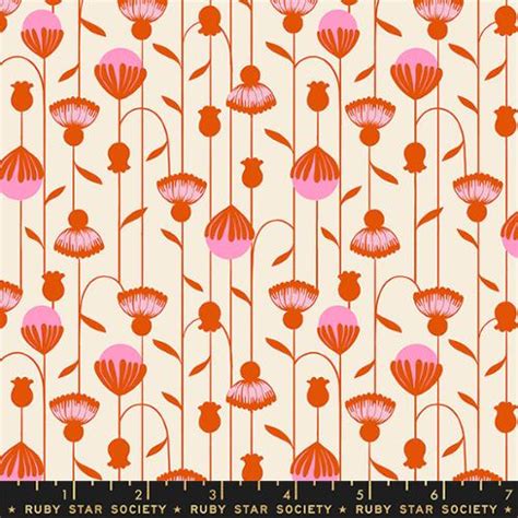 Ruby Star Society Sarah Watts Backyard Arches In Fire — Fabric Spark