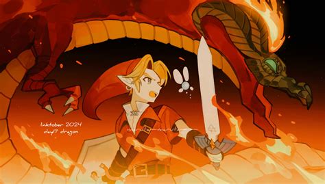 Link Navi And Volvagia The Legend Of Zelda And 1 More Drawn By