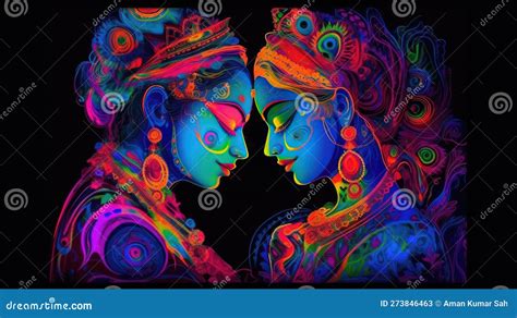 Lord Radha Krishna Are Known For Their Divine Love And Devotion Towards
