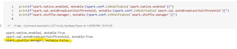 Mutable Vs Immutable Fabric Spark Properties