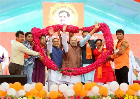 Bjp National President Shri Amit Shah Addressing Panna Pramukh