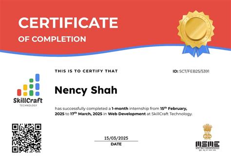 Webdevelopment Internshipcompletion Fullstackdevelopment… Nency Shah