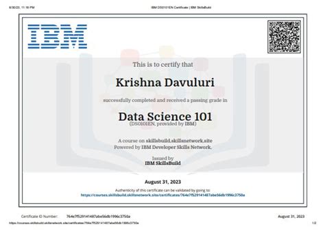 Ibmskillsbuild Krishna Davuluri