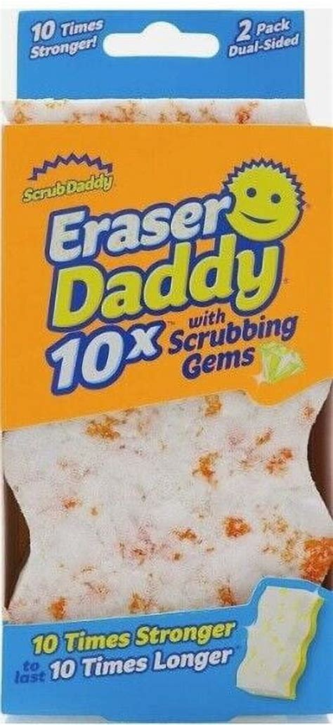 Scrub Daddy Eraser Sponge Eraser Daddy 10x Stronger Durable Melamine