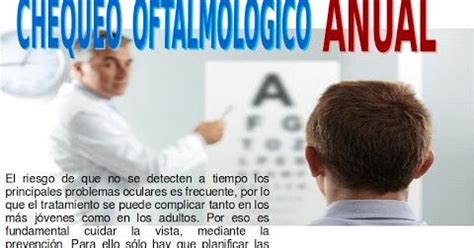 Clínica de Ojos Oftalmic Láser CHEQUEO OFTALMOLÓGICO ANUAL