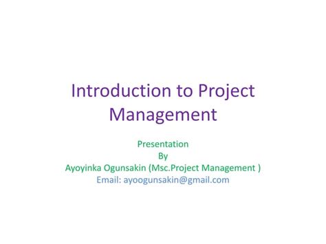 Project Made Easy Ppt