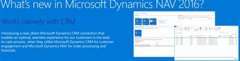Microsoft Dynamics Nav 2016 Crm And Enhancements In Web Client