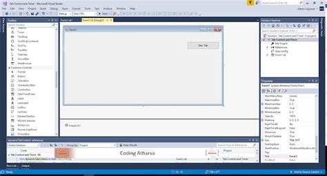 Program For Tab Control And Image List In VB NET Coding Atharva