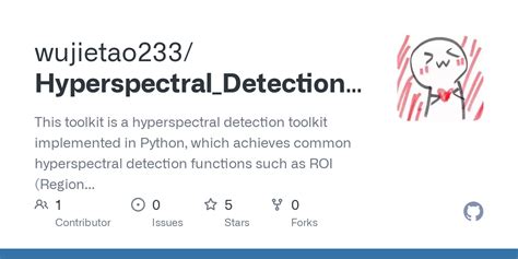 Github Wujietao233hyperspectraldetectiontools This Toolkit Is A