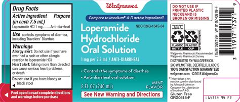 Ndc 0363 1645 Loperamide Hydrochloride Loperamide Hcl