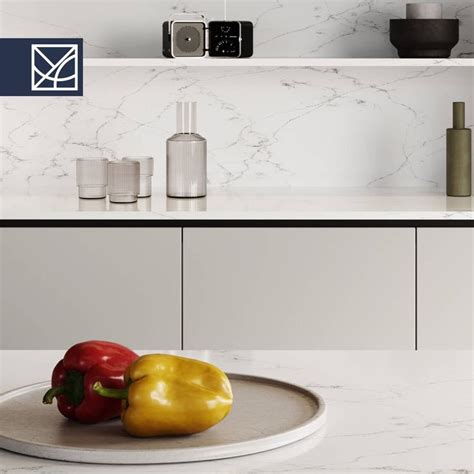 Bianco Giulia Lapitec Kitchen Countertop
