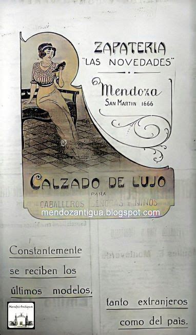 Publicidad Gráfica Zapatería Las Novedades Ubicada En Calle San Martín
