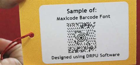 Maxicode Barcode D Font Label HowToBarcode