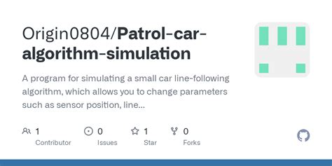 Github Origin0804 Patrol Car Algorithm Simulation A Program For Simulating A Small Car Line