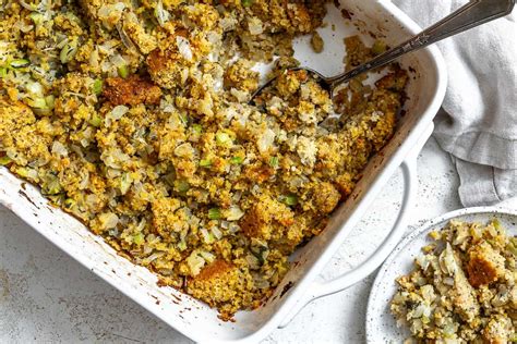 Easy Cornbread Stuffing Plant Based On A Budget