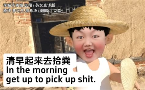 丁克森 英文直译清早起来去拾粪in the morning get up to pick up shxt 丁克森絮絮叨叨刀刀刀 丁克森