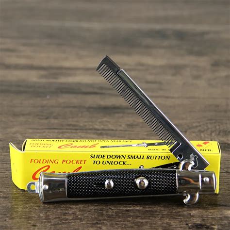 Buy Spring Switch Comb Butterfly Knife Automatic Jump